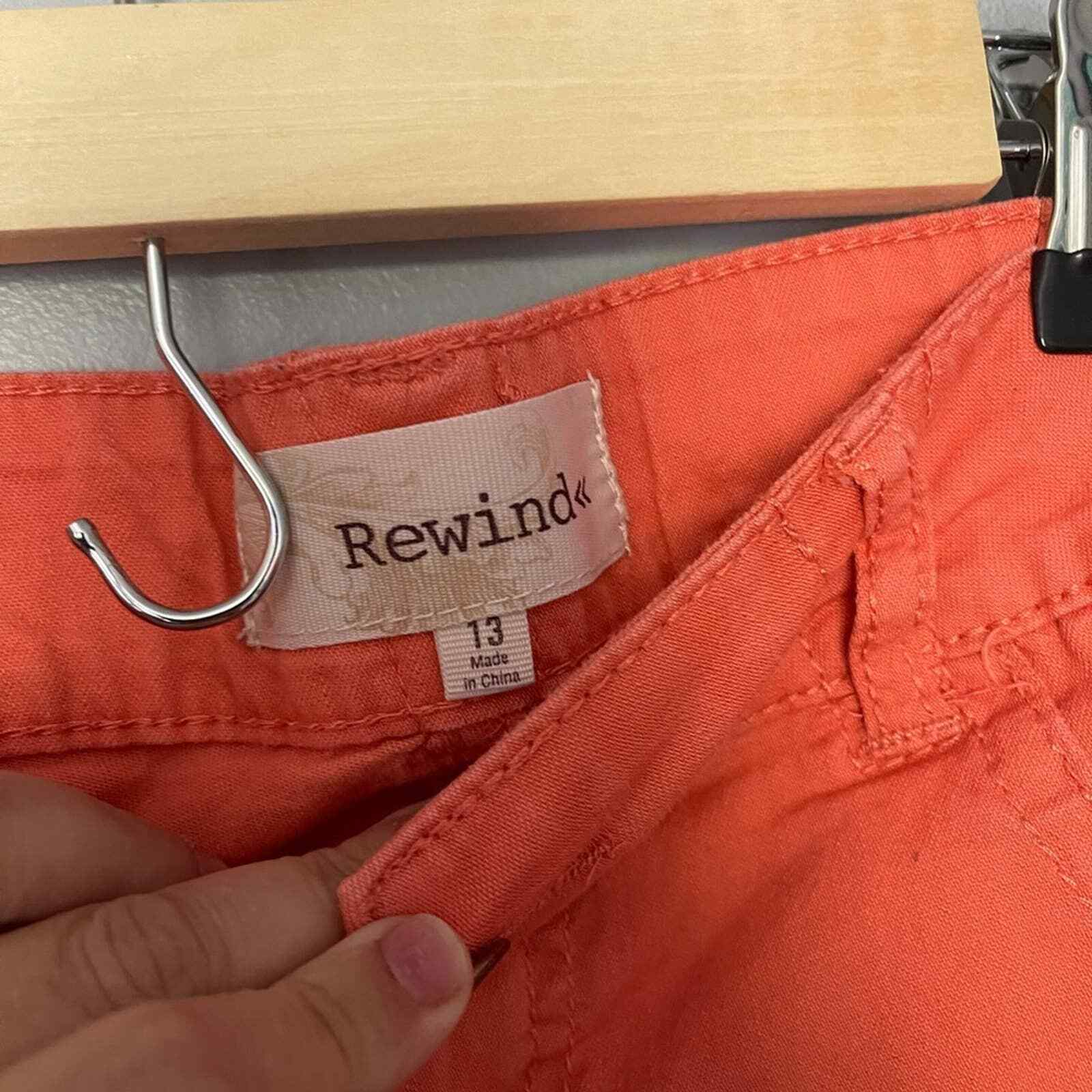 Rewind burnt orange cargo style capri pants 13 - Gem