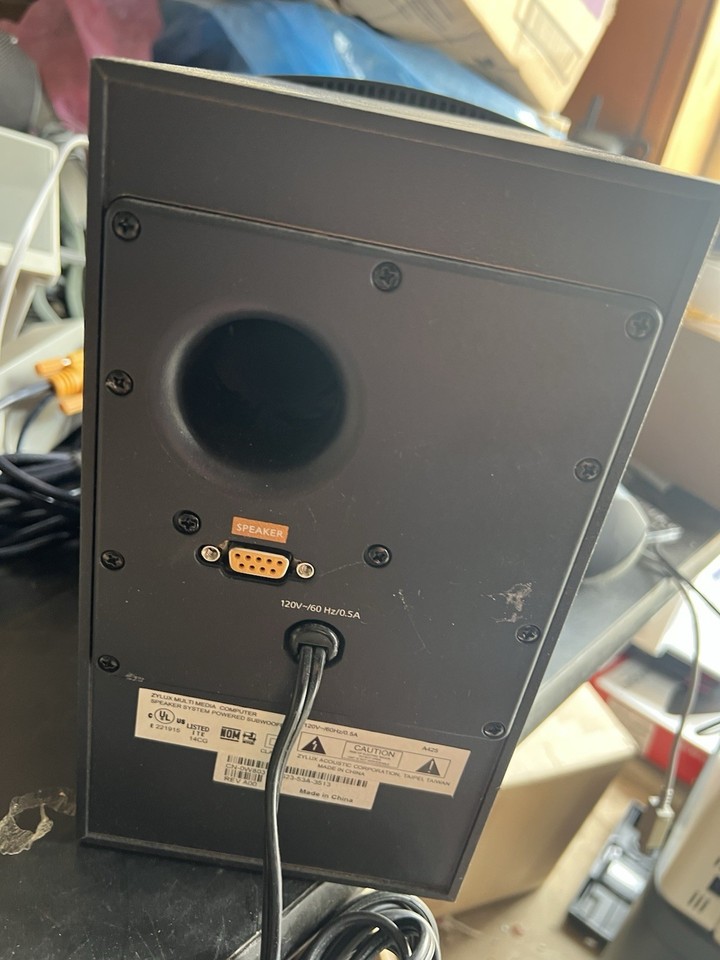 Dell CN-0W8037 ZYLUX Multimedia Computer Speaker System SubWoofer A425 ...