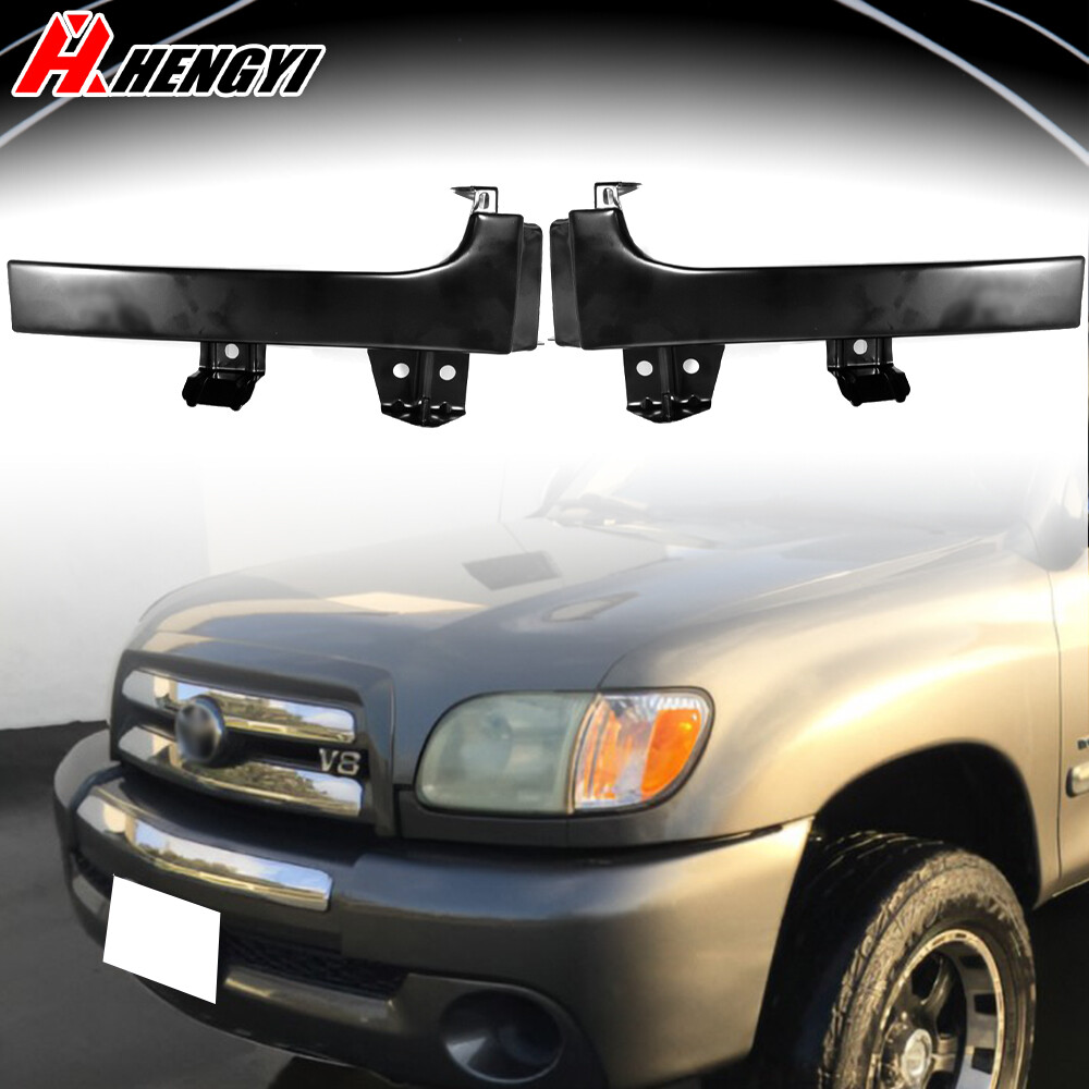 Pair Front Bumper Grille Headlight Filler Trim Panel For Toyota Tundra ...