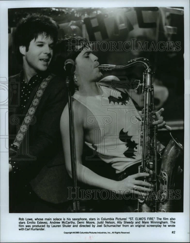Rob Lowe St Elmos Fire Saxophone Scene