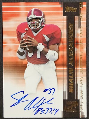 2000 Topps Shaun Alexander Autograph Rookie Auto RC Seattle Seahawks | eBay