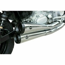 Harley FXR Exhaust Staggered Duals Pipes Mufflers Samson 1984 to 94 for ...