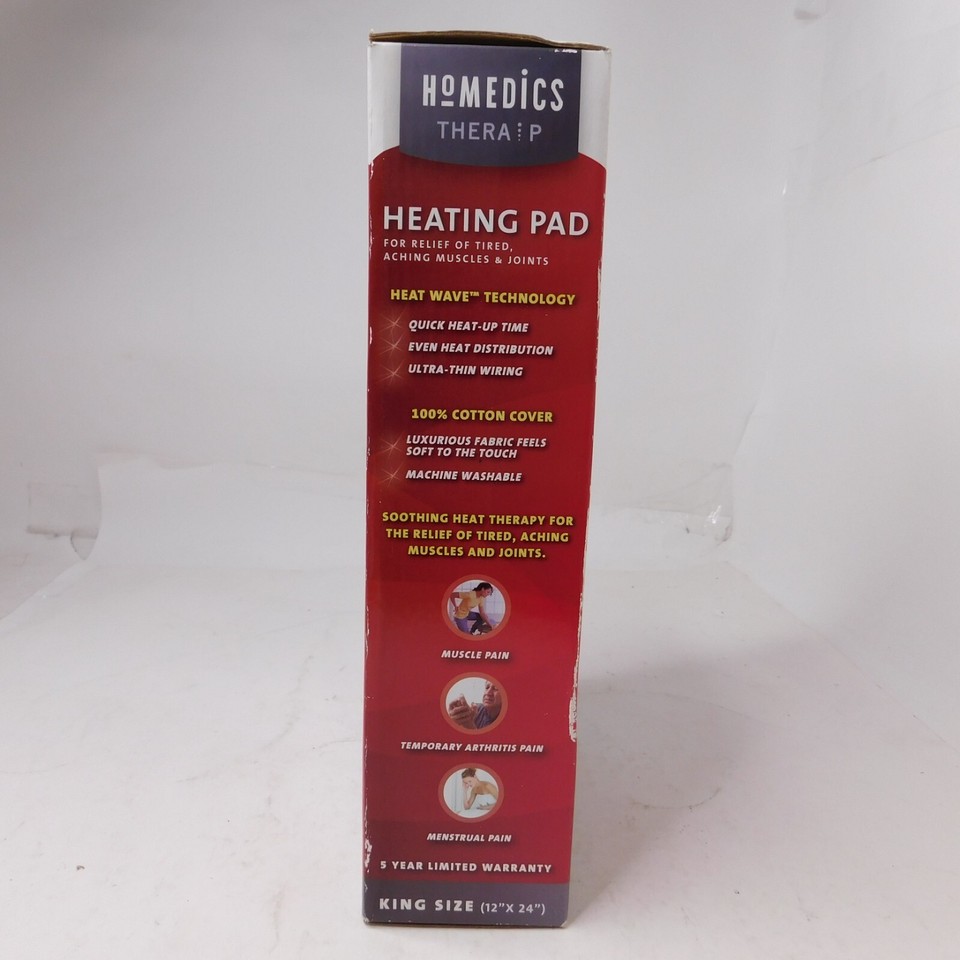 HoMedics HP-300 Therapy Heating Pad Moist/Dry Heat Pain Relief Electric ...