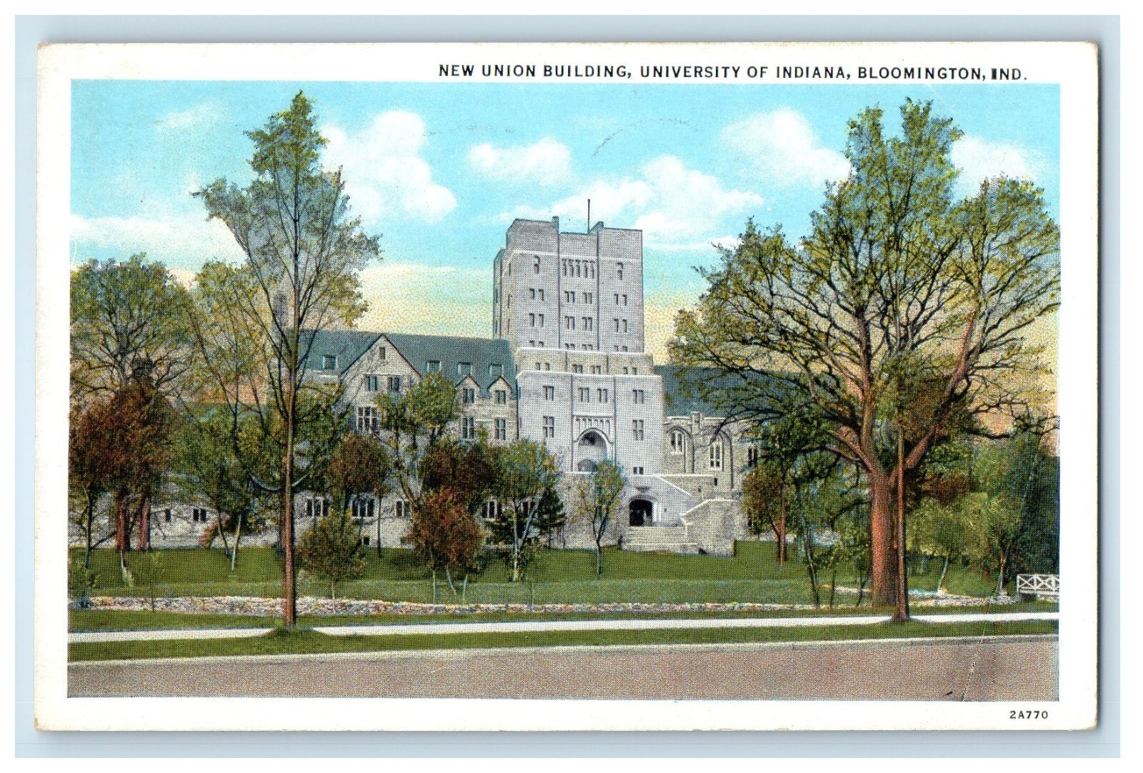 1935 New Union Building University Of Indiana Bloomington IN Vintage ...