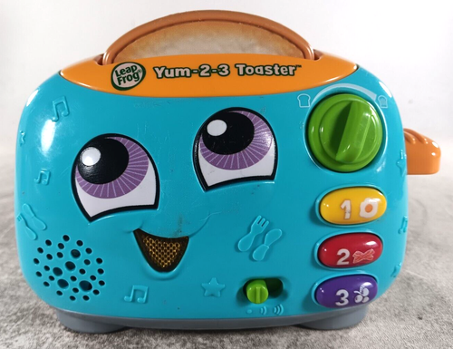 Leap Frog Yum-2-3 Toaster with Bread Slices 2019 Lights & Sounds Child ...