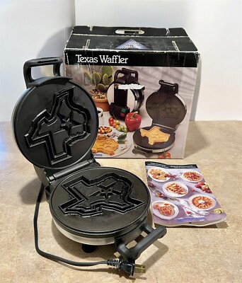 1000 Watts Vintage Vitantonio Premier TEXAS State Waffle Maker #1150 ...