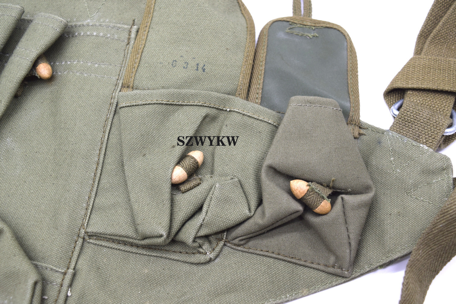 Original Military Chinese PLA Type 56 7.62mm Chest Rig Ammo Pouch ...