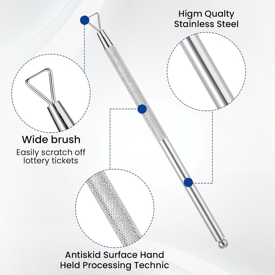 Lottery Scratcher Ticket 4 Pcs Scratch Off Tool Metal Label Scraper ...