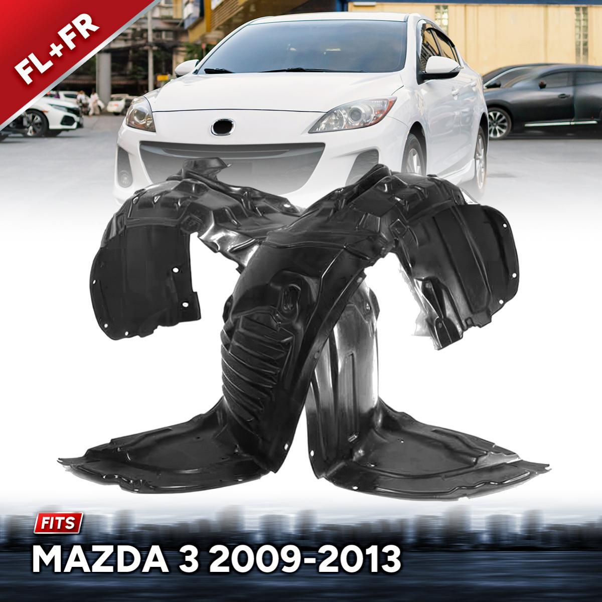 Splash Shield Guard Plastic Inner Fender Liner Front LR FIT Mazda3 2009 ...