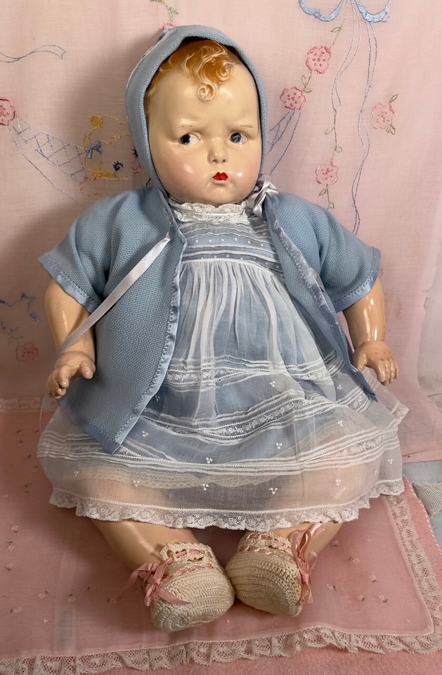 Vintage 23" Effanbee early 1900s Grumpy Composition Doll | eBay