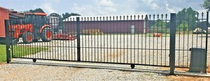 Slide Driveway Entry Gate 20 Ft WD, Steel - Iron Business Residential ...