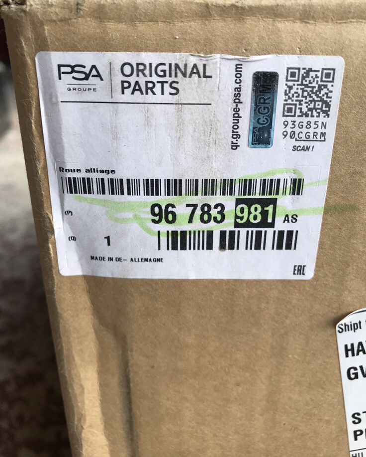 Peugeot 2008 2012-2017 Alloy Wheel 9813557977 Brand New | eBay UK