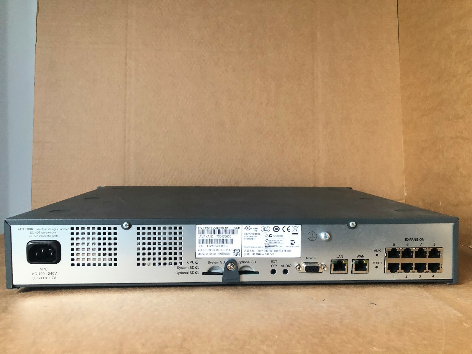 Avaya IP Office 500 V2 with 700431778 & 700417389 & 700417439 Modules ...