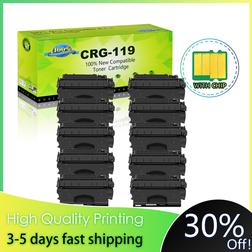 10PK CRG119 119 Toner for Canon CRG-119 ImageClass LBP251DW LBP252DW ...