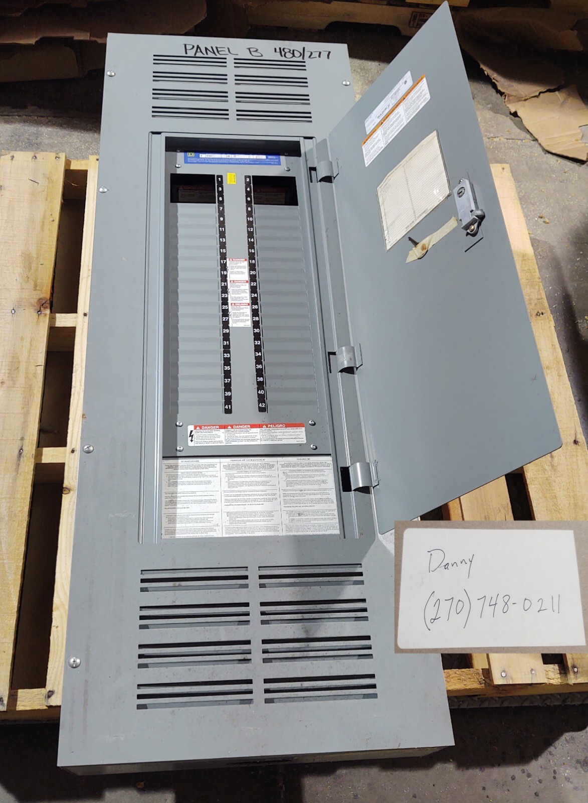 Square D Complete Breaker Panel, NF442L4 PANELBOARD ,MH56 NC56VS 400 ...
