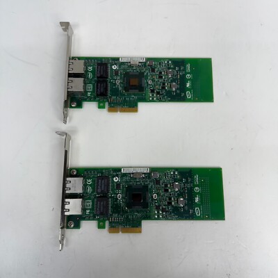Lot Of 2 Dell 0G174P Network Cards Dual Port Gigabit High Profile PCIe ...