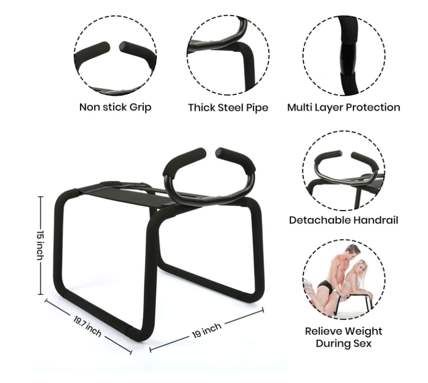 Multifunction Sex Position Enhancer Chair With Handrail Pillow Set ...