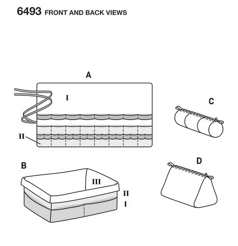 Craft Organizing & Storage Containers Sewing Pattern, Gifts! Burda ...
