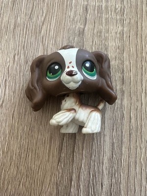Littlest Pet Shop Cocker Spaniel Dog Brown & White #156 Rare Authentic ...