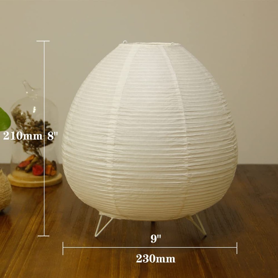Paper Lantern Lamp - Rice Paper Table Lamp Bedside Modern Desk Lamp for ...