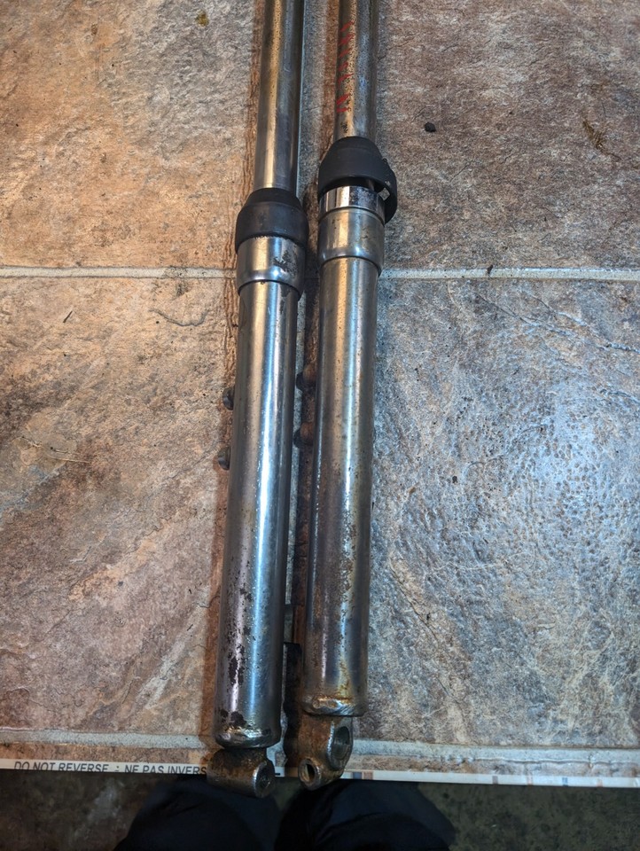 1974 SUZUKI TS185 TS 185 FRONT WHEEL FORKS PAIR LEFT RIGHT | eBay