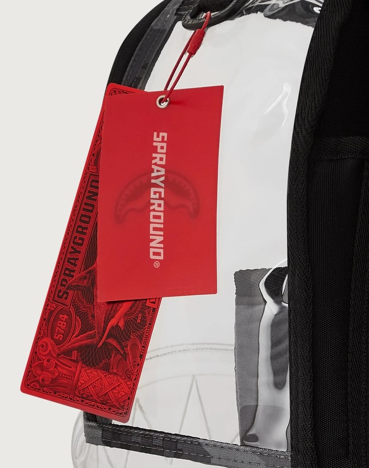 Sprayground 3am Clear as Night Backpack🔥New Transparent Bookbag School ...