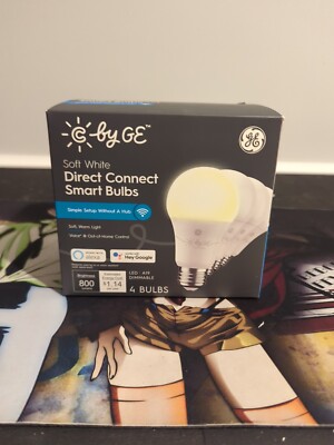 C by GE - Soft White Direct Connect Light Bulbs (4 A19 Smart LED Light ...