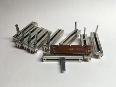 Bourns Slide Potentiometer, B50k with Center Detent. 10 pack. Pot ...