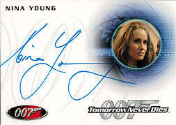 James Bond 50th Series Two Autograph Card A172 Nina Young as Tamara ...