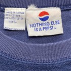 Vintage 90’s Pepsi Sweatshirt Mens Size L Blue Promo Logo Spell Out ...