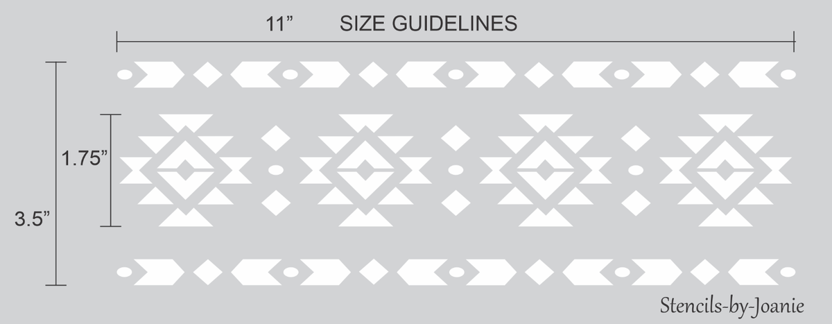 Aztec Print Stencil