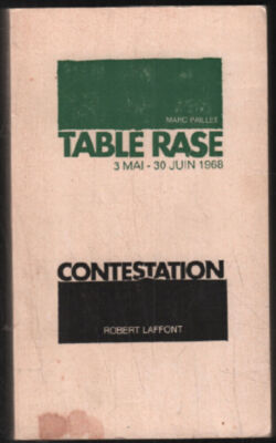 Table rase : 3 mai-30 juin 1968 | Paillet Marc | Bon état | eBay