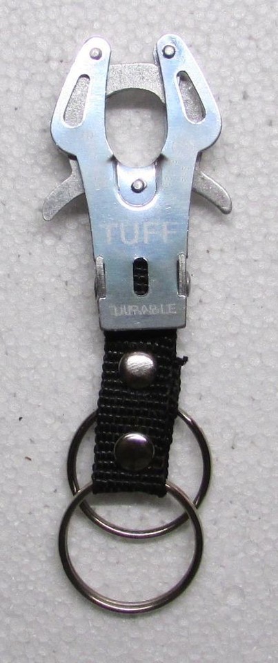 TUFF SILVER Carabiner Camping Hiking Aluminu Outdoor KEY CHAIN Ring ...