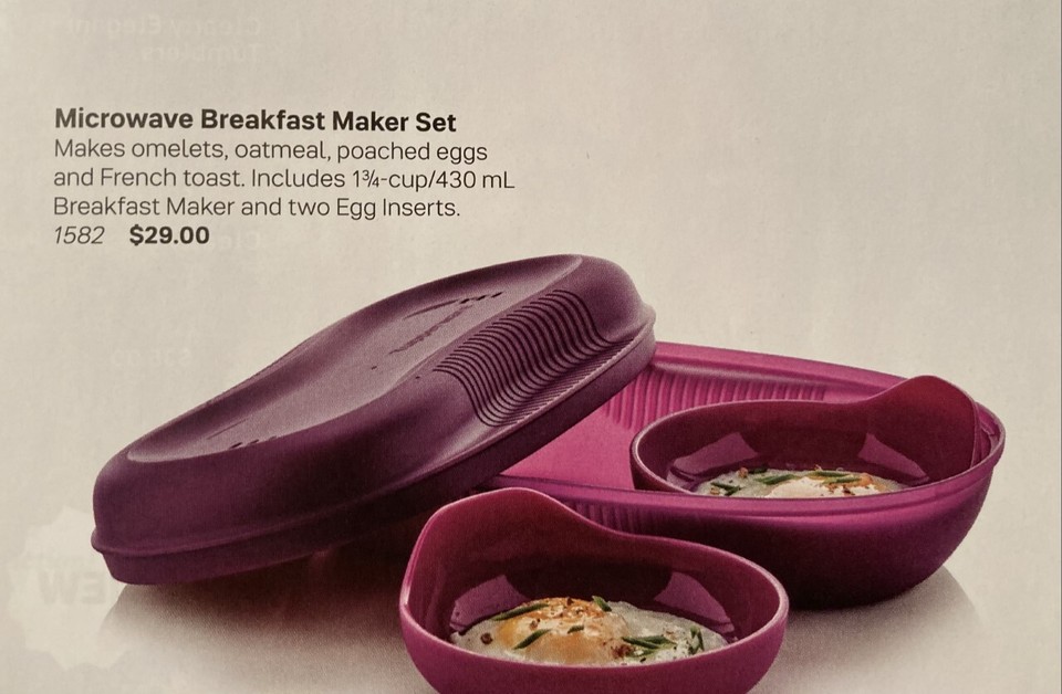 Tupperware Microwave Breakfast Maker Set-NEW- SHIPPING INCLUDED | eBay