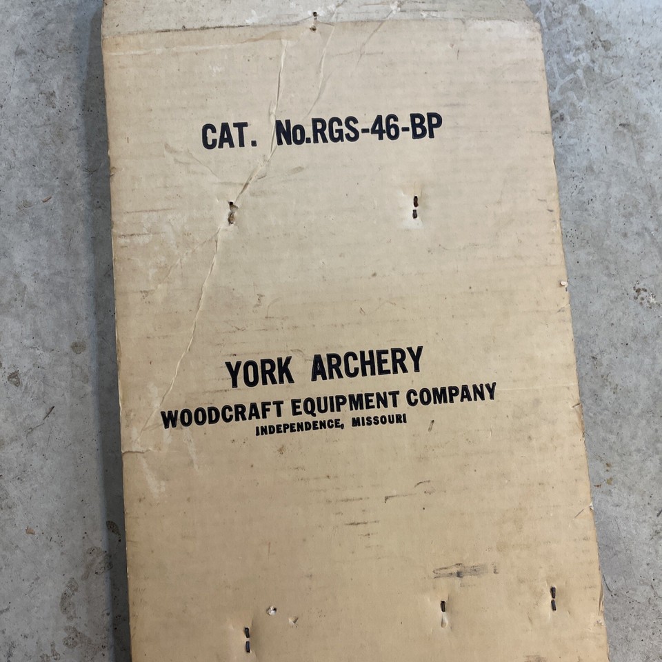 Vintage York archery Fiberglass Recurve bow Right 4’6” 25lbs 24” In Box ...