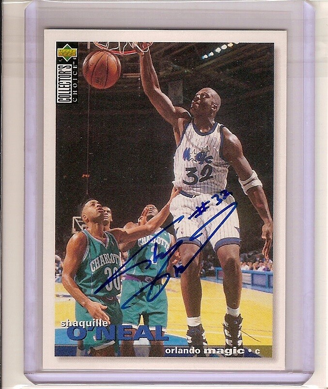 Shaquille 'SHAQ' O'Neal Autograph AUTO 1995-96 Collector's Choice #286 ...