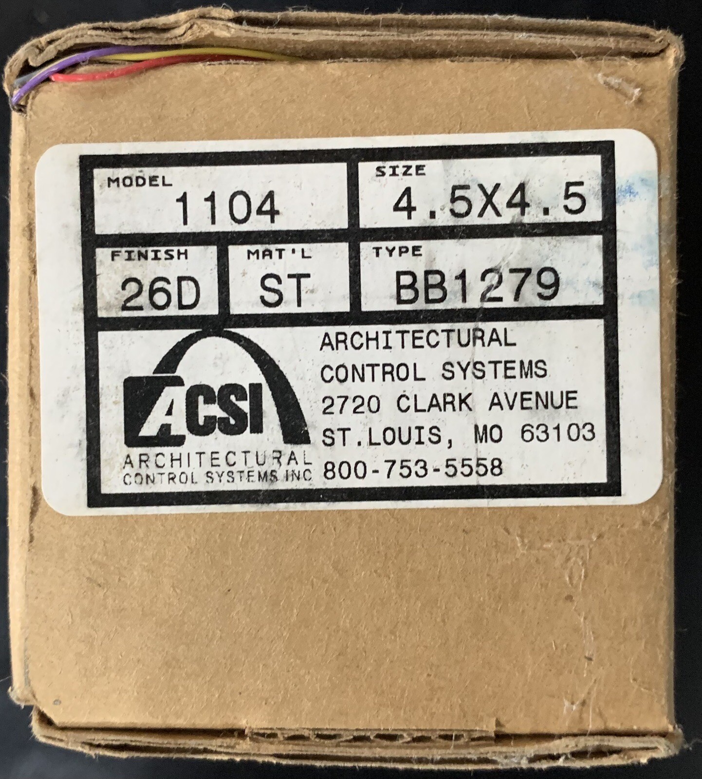 Architectural Control Systems ACSI 1104 Concealed Connection Hinge 4.5 ...