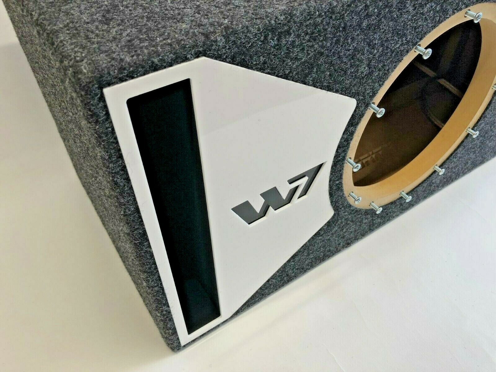 JL Audio 10W7 AE ported subwoofer box SPECIAL EDITION with white plexi ...