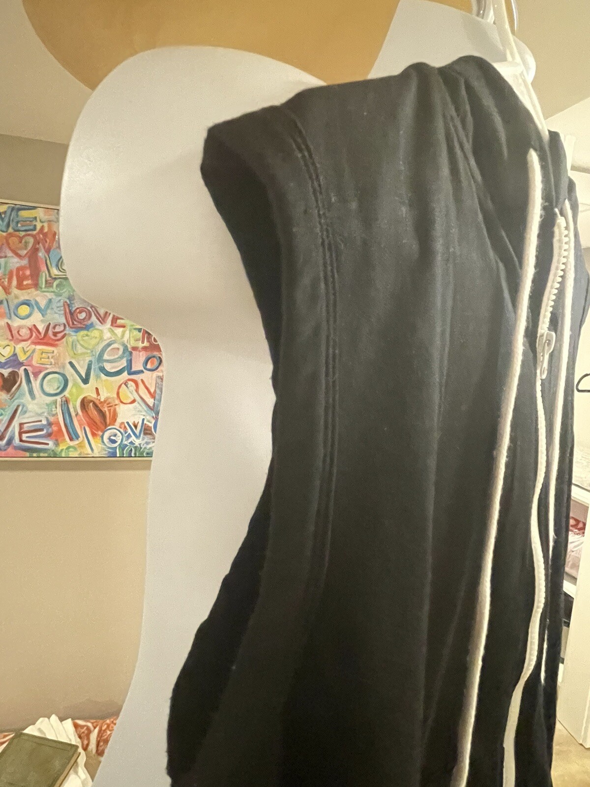 Kayden K LOVE full zip hoodie vest womens S - Gem