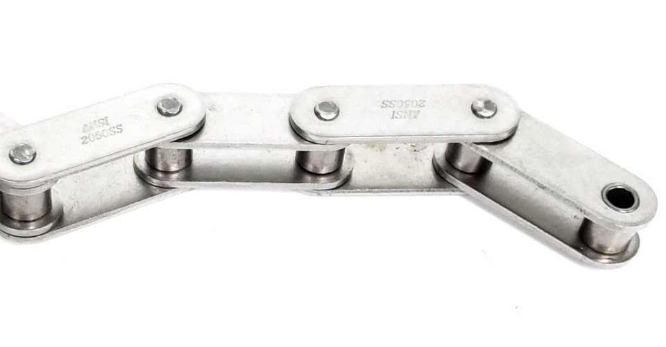 NEW REXNORD C2050SS RIV LINK-BELT ROLLER CHAIN C2050SSR10B ~7FT (~87.5 ...