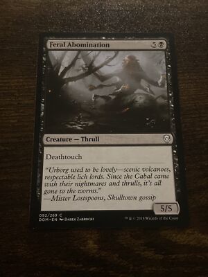 Feral Abomination (092) Dominaria MTG Magic The Gathering D3387* | eBay