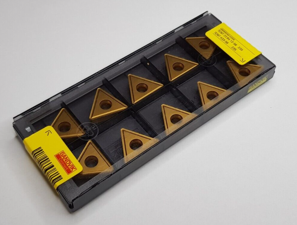 10pcs TCMT 220412-56 235 / TCMT 433-56 SANDVIK CARBIDE TURNING INSERTS ...