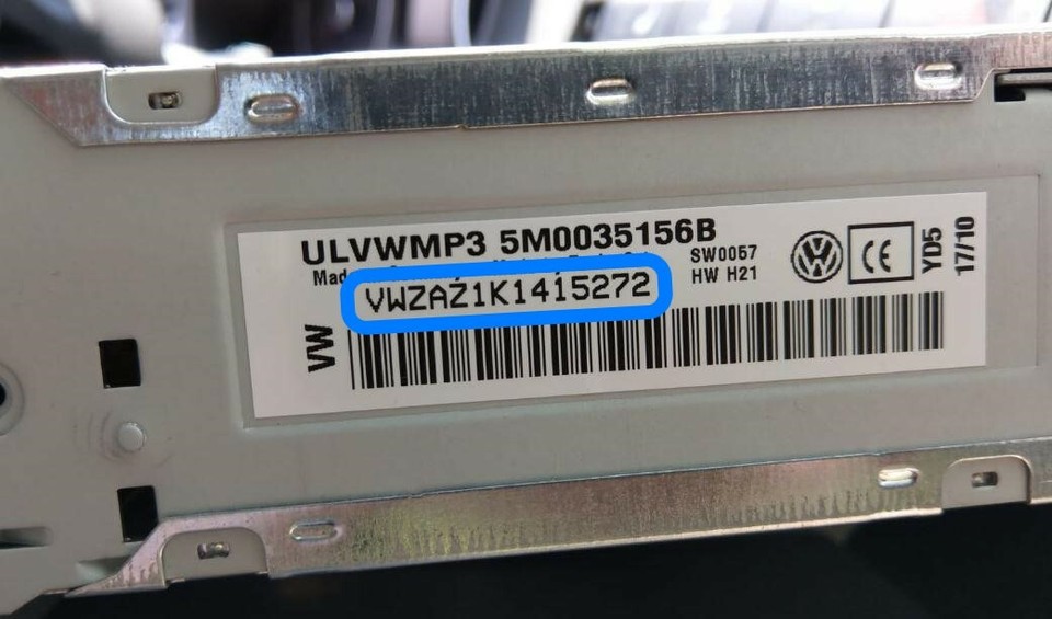 VW RADIO CODE - Anti Theft Radio Pin Code Input - VWZ1Z1 RADIO SERVICES ...