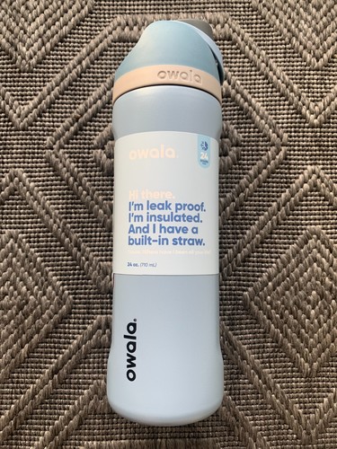 Owala "Honest"~NEW Spring Color~24oz Free Sip Blue Tan Target Exclusive ...