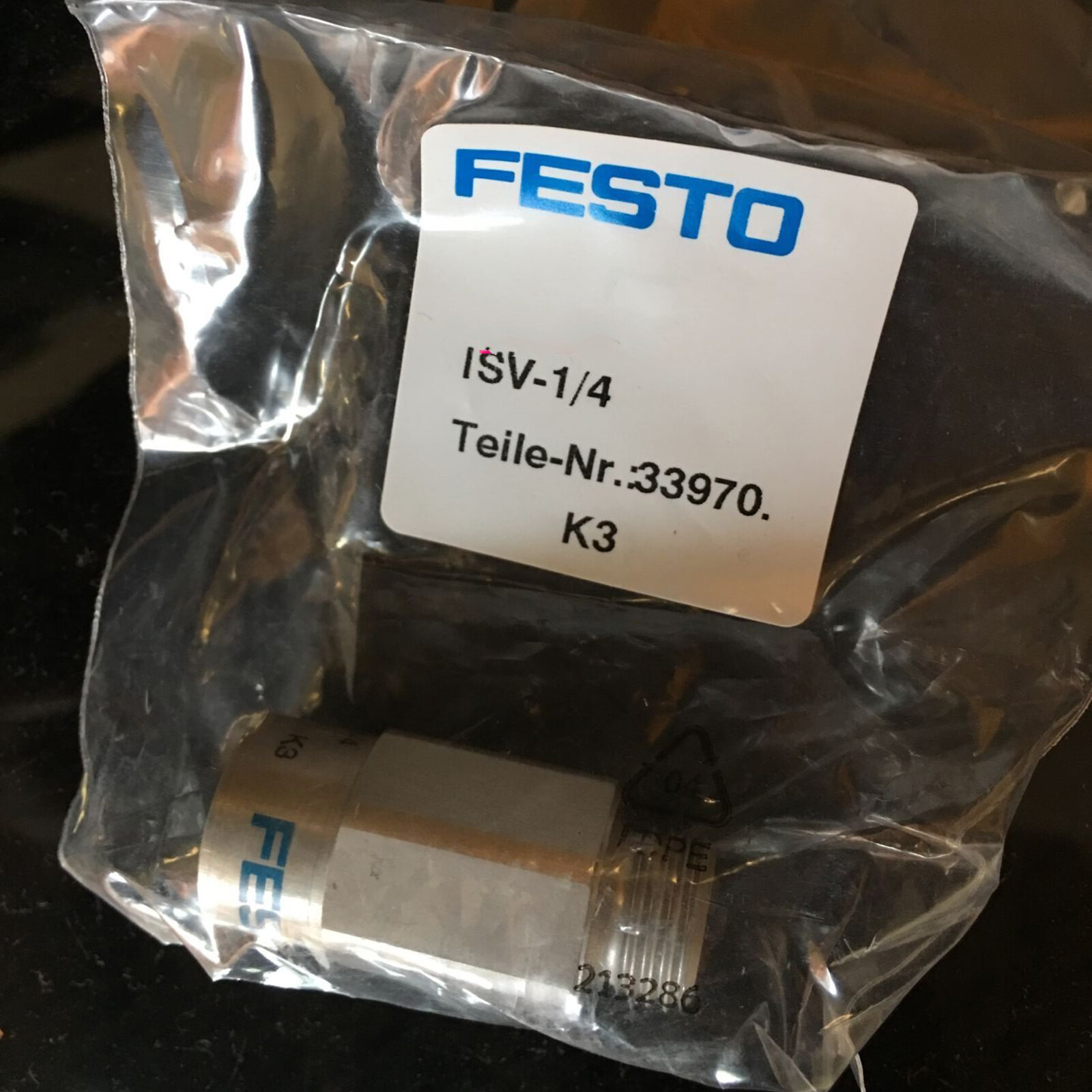 1PC NEW FESTO Vacuum Valve ISV-1/4 33970 Free ship #YP1 | eBay