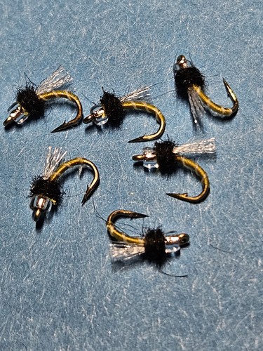 Top Secret Light Olive Midge Emerger Fly size 14 Hot Pattern | eBay