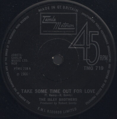 THE ISLEY BROTHERS: Take Some Time Out For Love (´69 / rare U.K. TAMLA ...