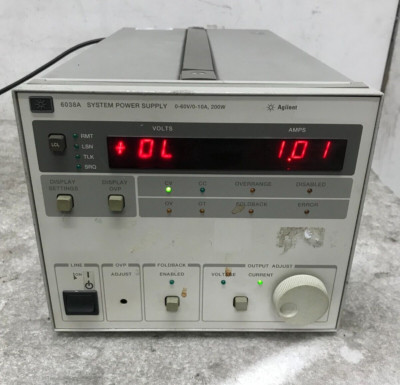 Agilent 6038A / System Power Supply / 0-60V/0-10A 200W | eBay