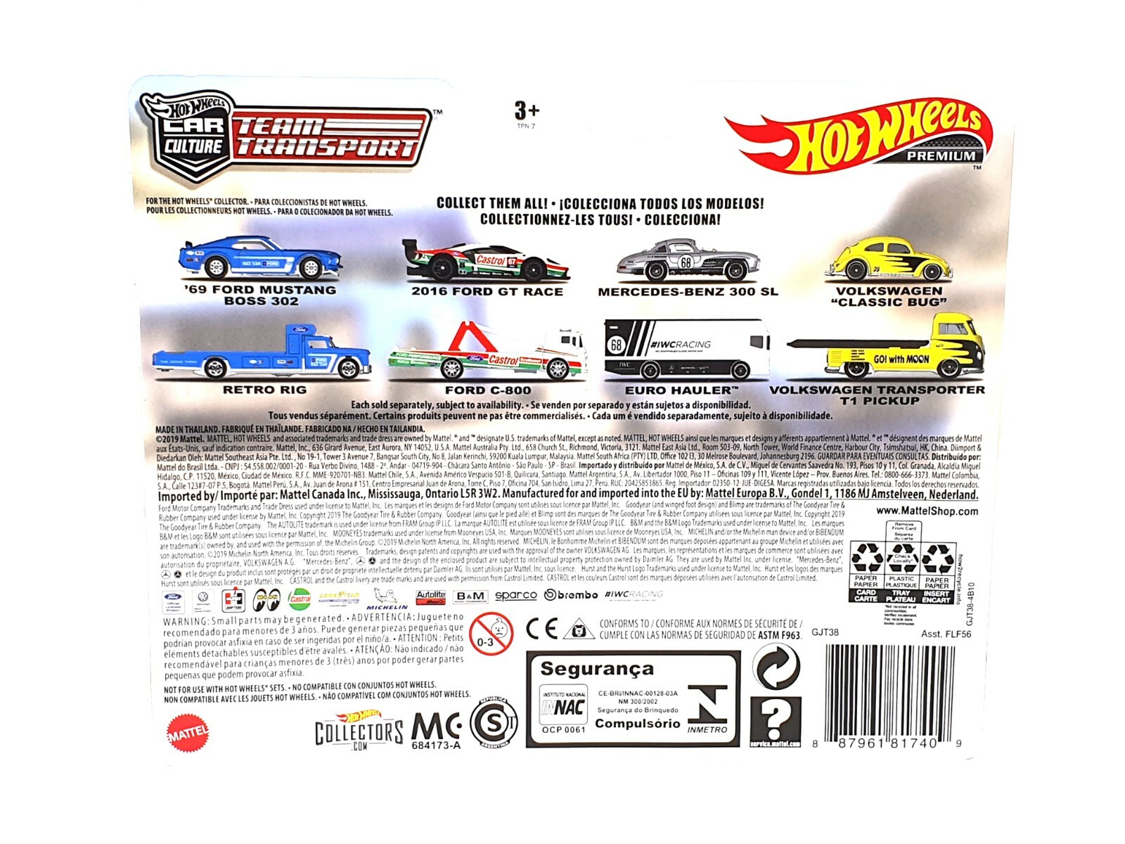 Hot Wheels Team Transport Mercedes-Benz 300SL Euro Hauler IWC Racing ...