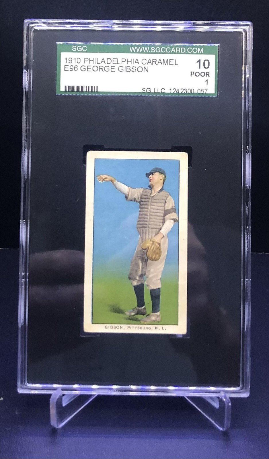 1910 E-96 Philadelphia Caramel GEORGE GIBSON #25 Pittsburgh Pirates E96 ...